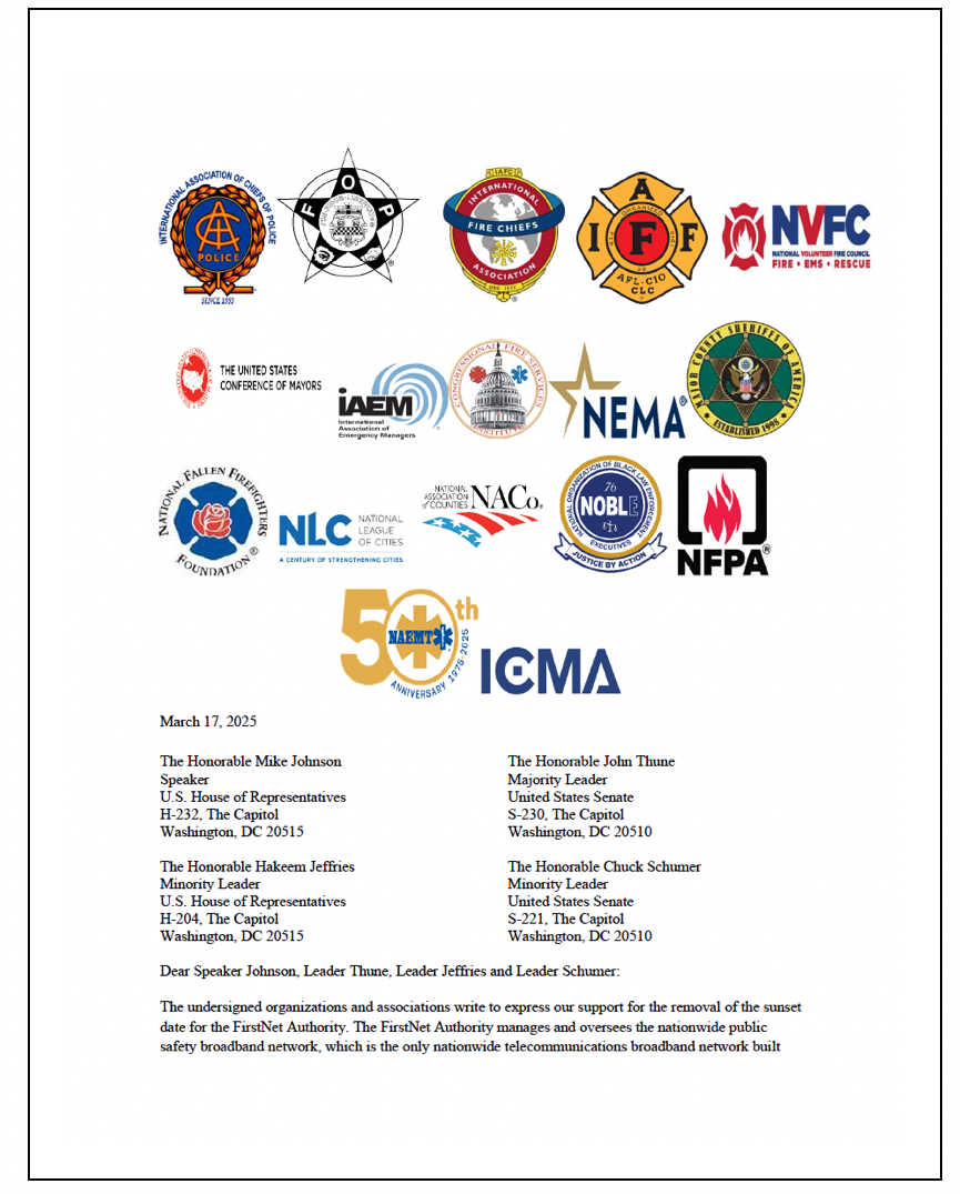 Support FirstNet Reauthorization! | All Things FirstNet